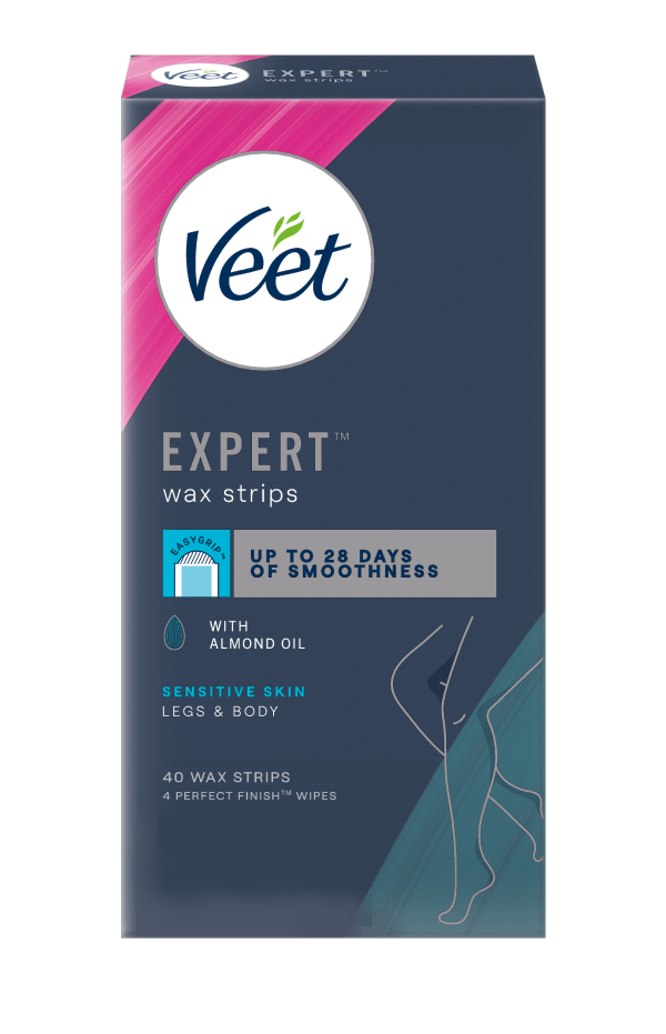 Expert Cold Wax Strips For Sensitive Skin Legs And Body 40 Strips